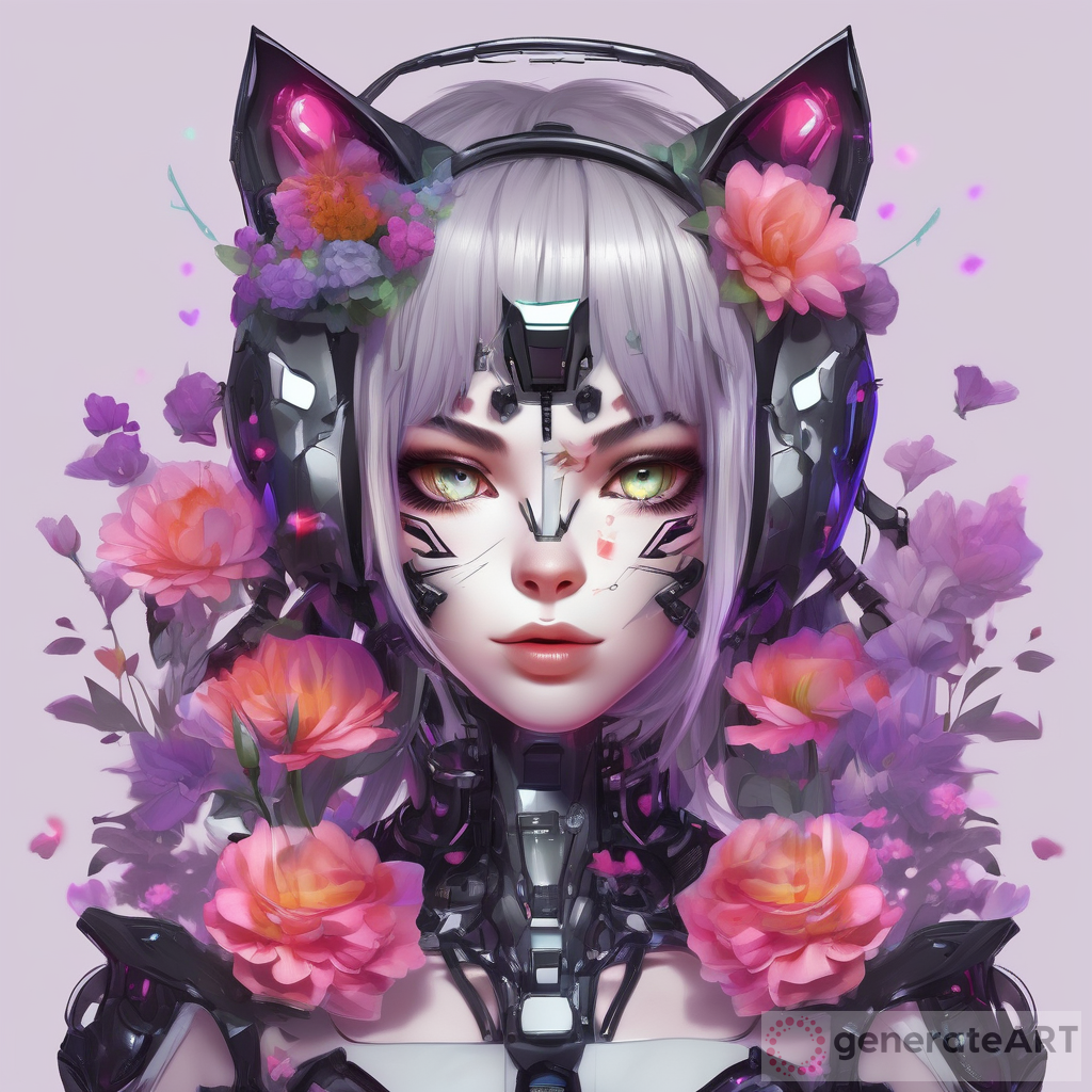 Unleash Sensuality Full Body Cyber Sexy Black Cat Girl Costume Generateart