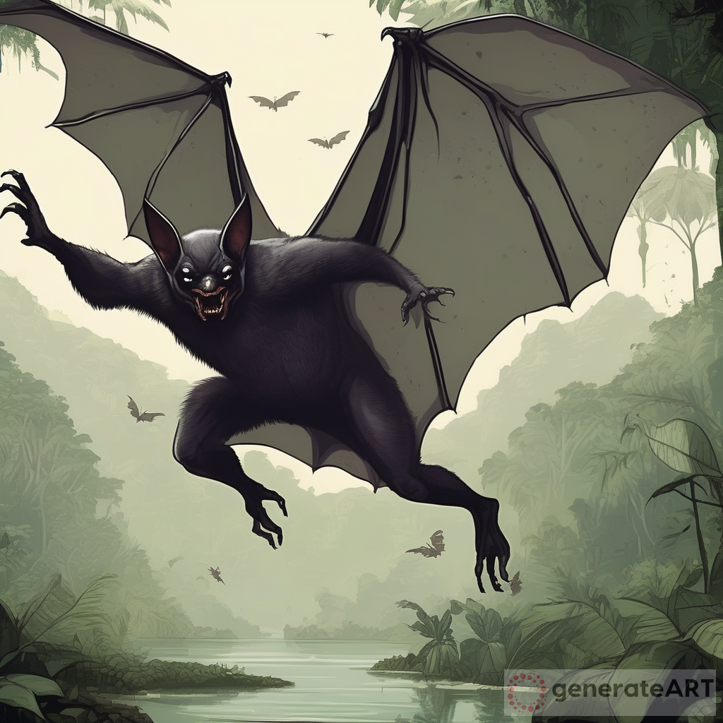 Thrilling Adventure! Giant Flying Bat Creature Rescues Humans and ...