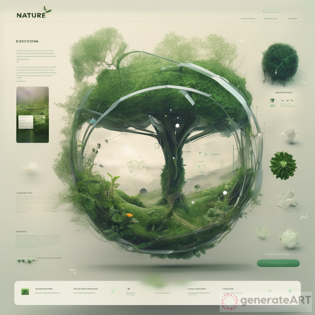 Nature-Inspired Futuristic Interface Website | GenerateArt