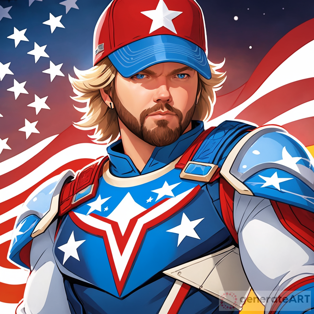 Toby Keith And Red White And Blue Poster Generateart