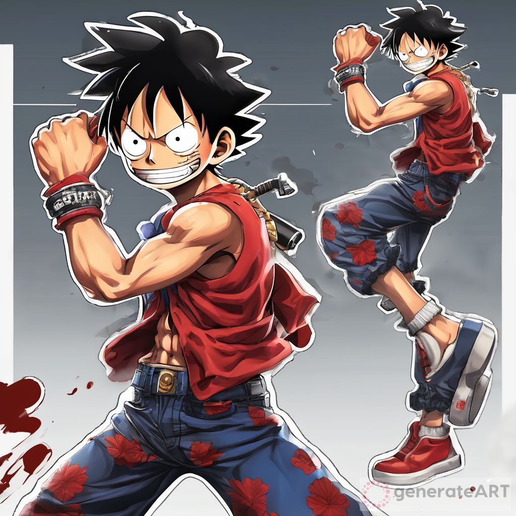 Luffy Gear 5 Modern Clothes & Guns | GenerateArt