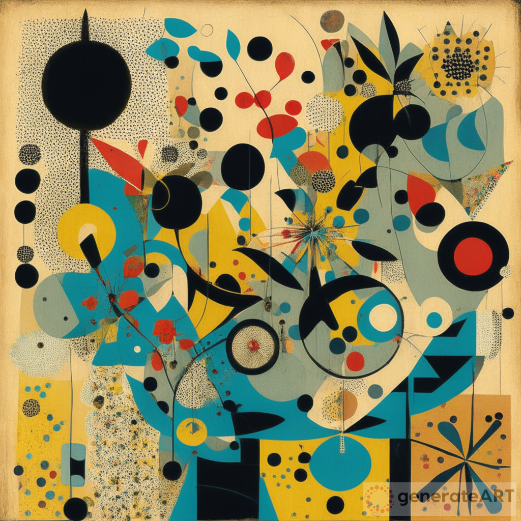 Detailed Abstract Painting: Irregular Shapes and Dadaism Elements ... Detailed Abstract Painting: Irregular Shapes and Dadaism Elements ...