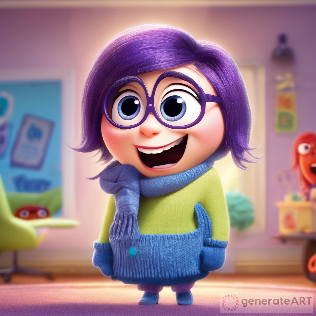 Inside Out Character Influencer - Pixar Cartoon | GenerateArt